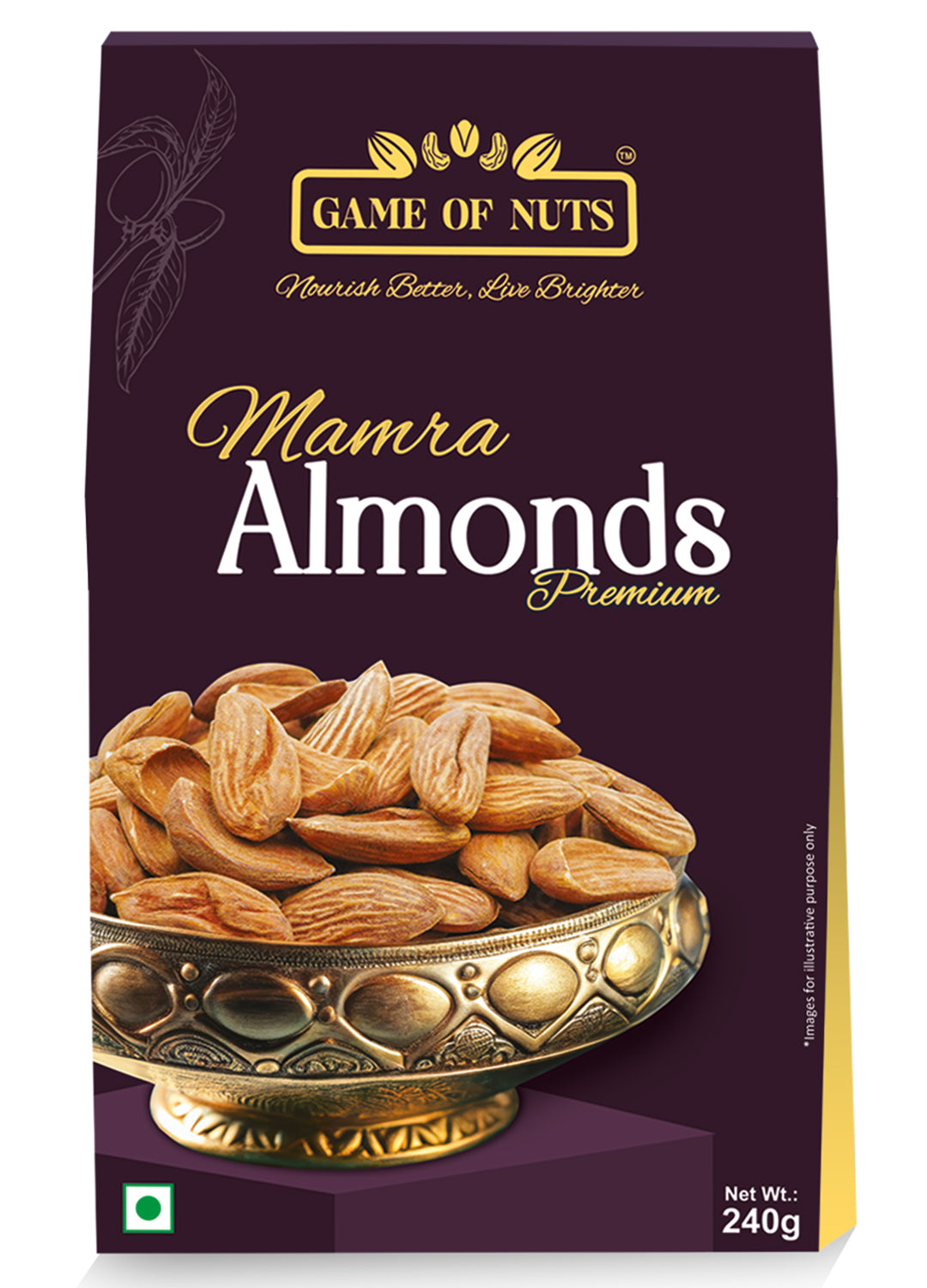 Mamra Almonds - 240gm – Game of Nuts