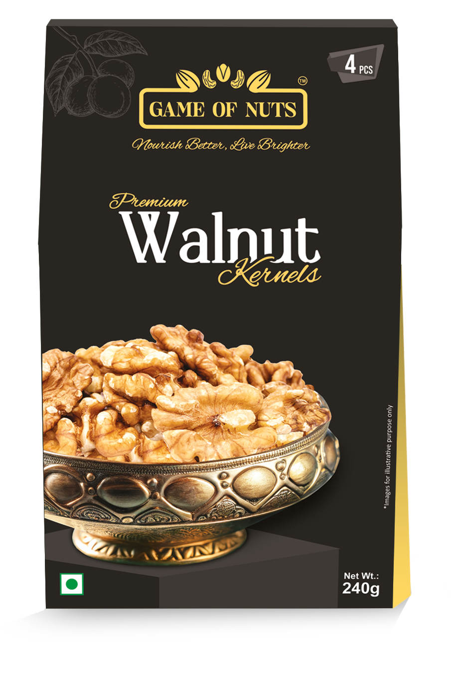 Walnuts 4 Pcs 240gm – Game of Nuts